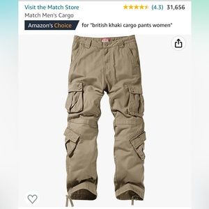 Match | Pants | Unisex Cargo Pants From Amazon Was Trending On Tiktok ...